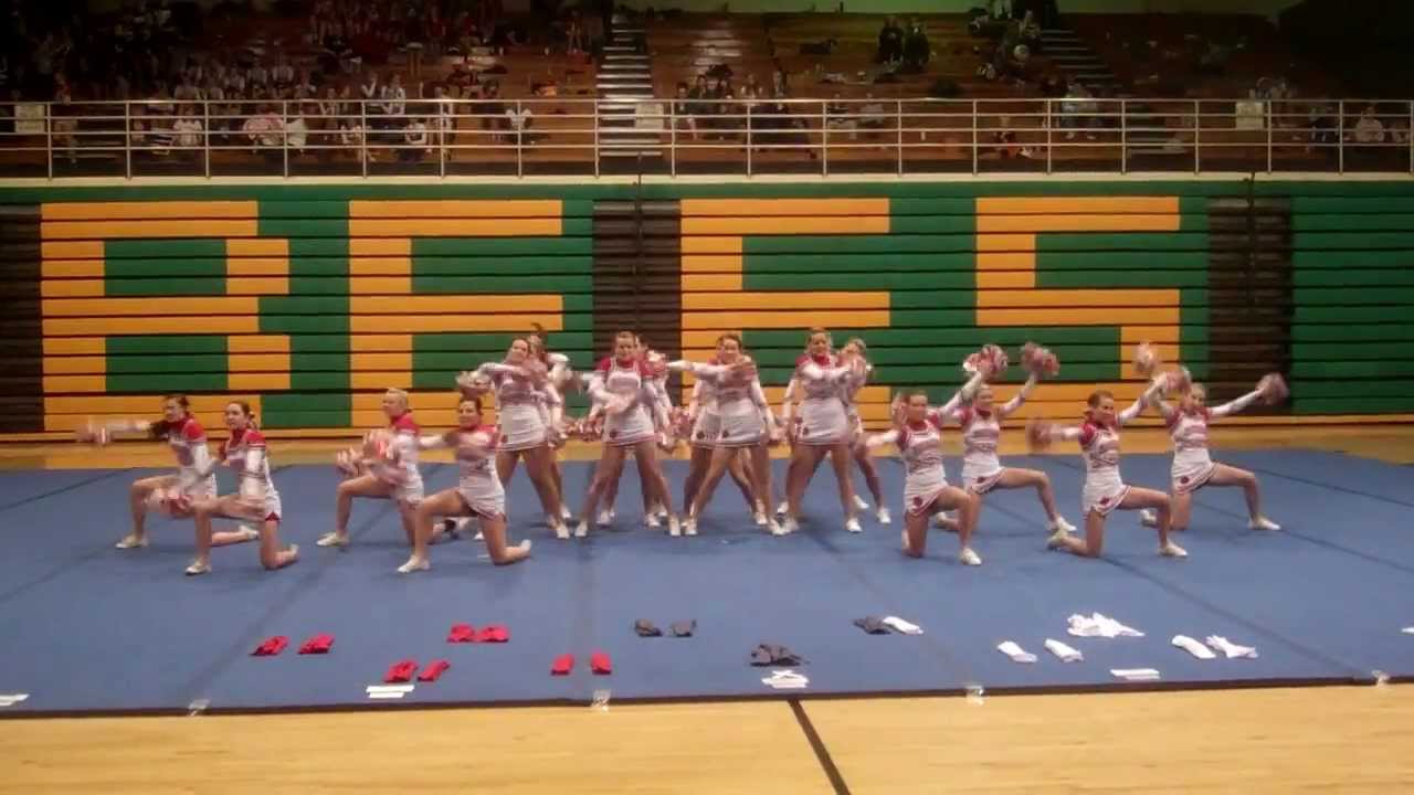 Madison Cheer Sideline Routine - Districts 2012 - YouTube