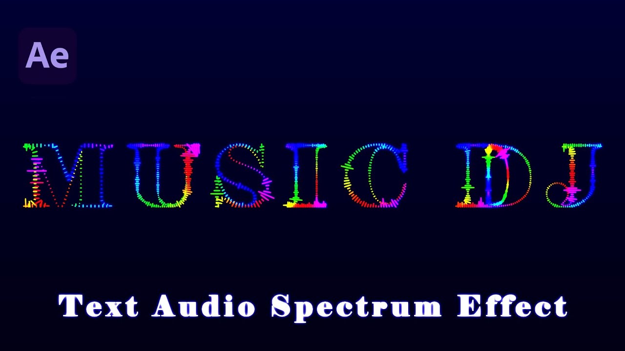 How to Create Text Audio Spectrum Effect in After Effects - YouTube