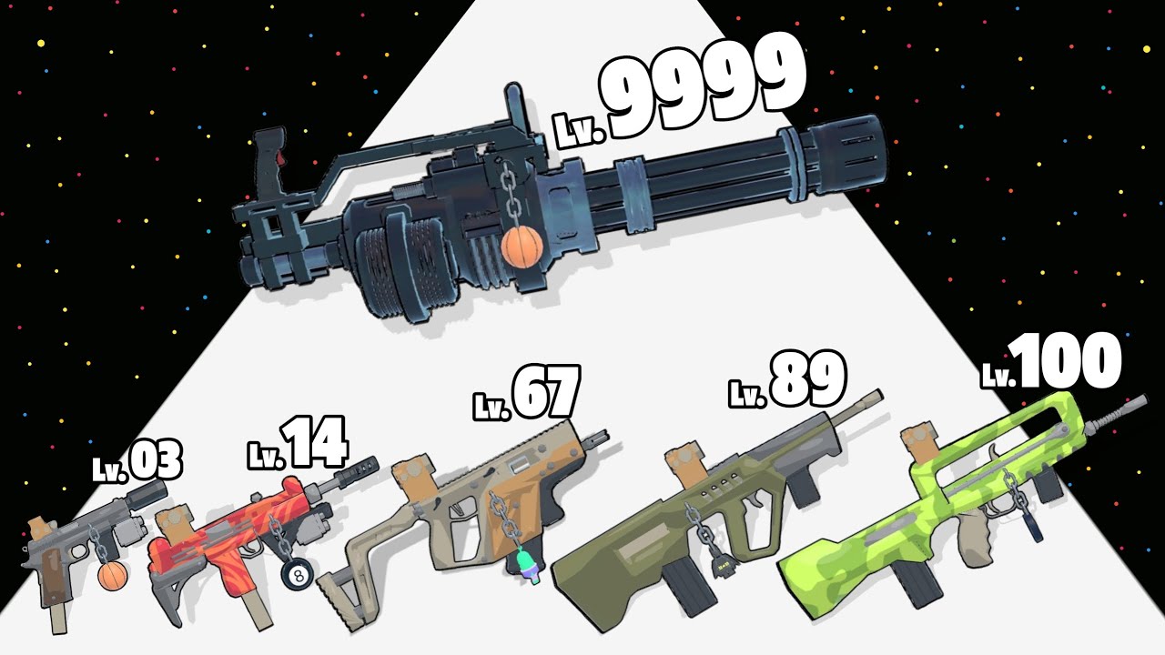 Gun Run Spin & Shoot - Level Up Gun Max Level Gameplay - YouTube