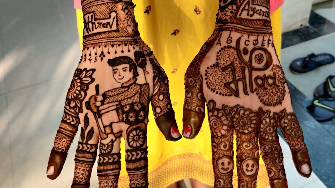 full back hand baby shower mehndi designs | shorts | by minesh mehandi ...