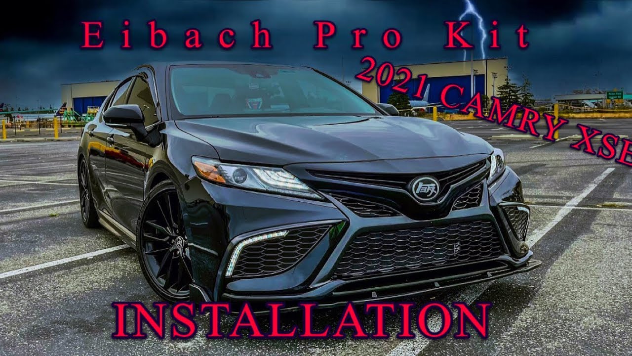 2021 Toyota Camry XSE 2.5L Eibach Pro Kit lowering springs install ...