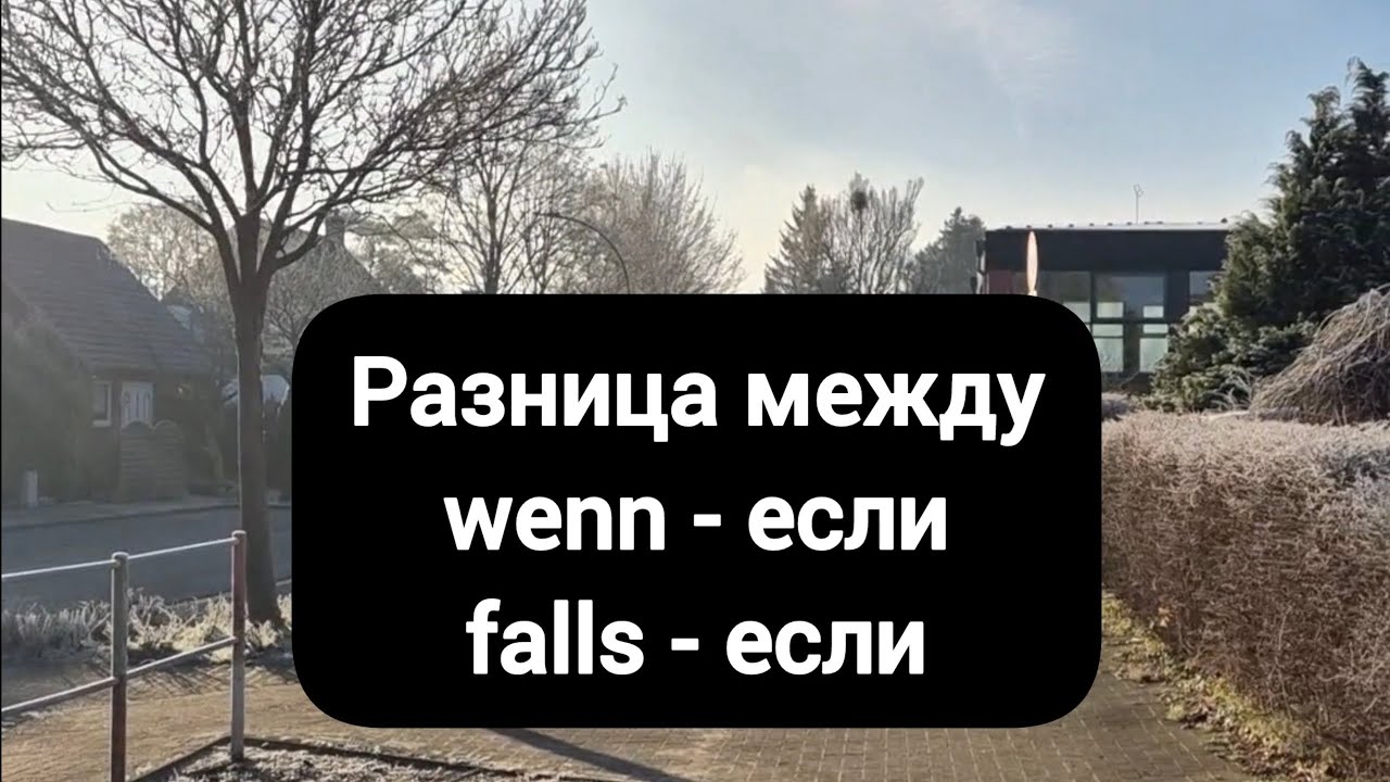 Разница между wenn & falls #немецкий #немецкийязык #deutsch #германия ...