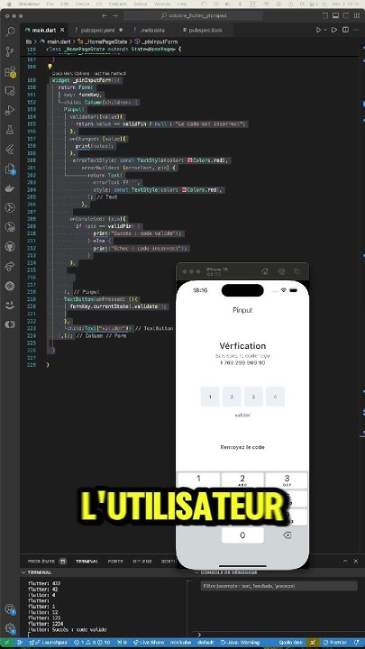 Mettre en place des mécanismes de sécurité dans une application mobile #flutter #pin #secure ...