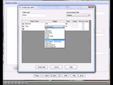 4 How to create new database tables with PHPRunner - YouTube
