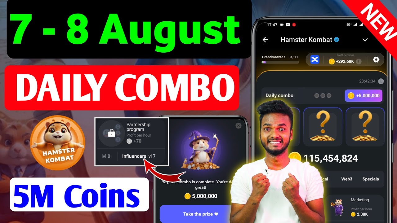 8 August Daily Combo | Hamster Kombat Daily Combo Today | 8 August ...