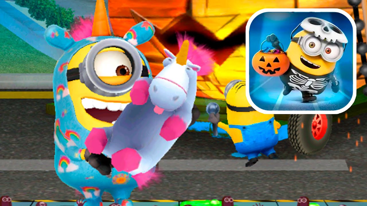 Minion Rush PUMPKIN PARADE Special Mission FLUFFYCORN CARL gameplay ios ...