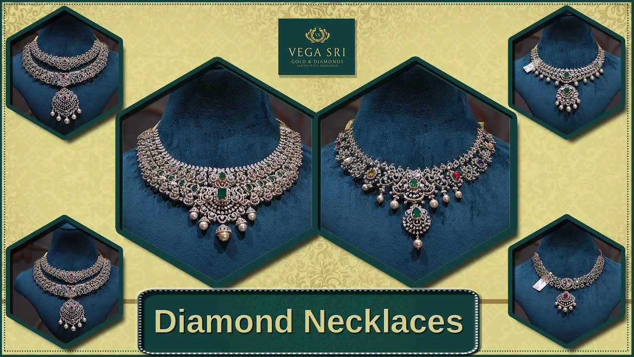 Diamond Necklaces Collection | Vega Sri Gold & Diamonds - YouTube