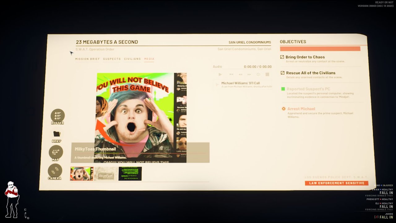 Ready Or Not 1.0 - Mission 2 - 23 Megabytes A Second - YouTube