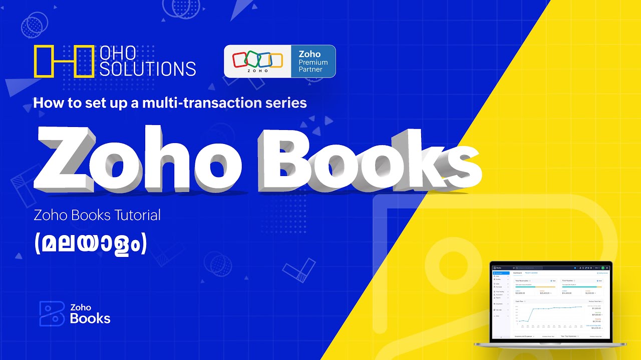 How To Setup A Multi Transaction Series In Zoho Books Zoho Books Tutorial Zoho Malayalam