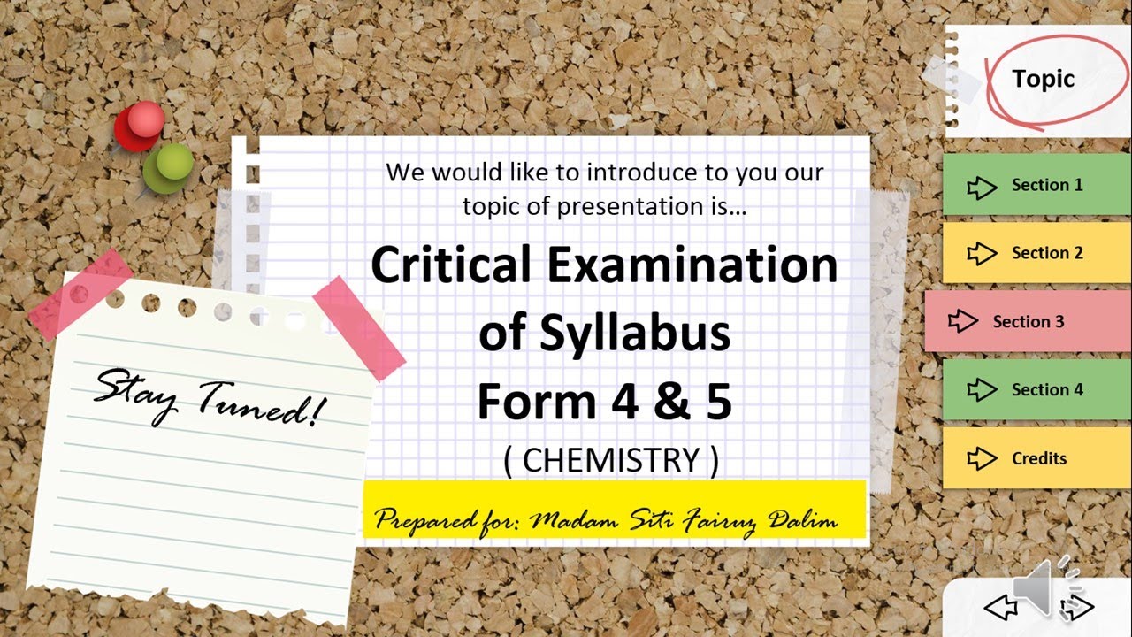 Critical Examination Form 4 and Form 5 in Chemistry (SCE551) - YouTube