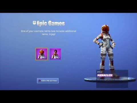 The New MOONWALKER Skin Styles in Fortnite... - YouTube