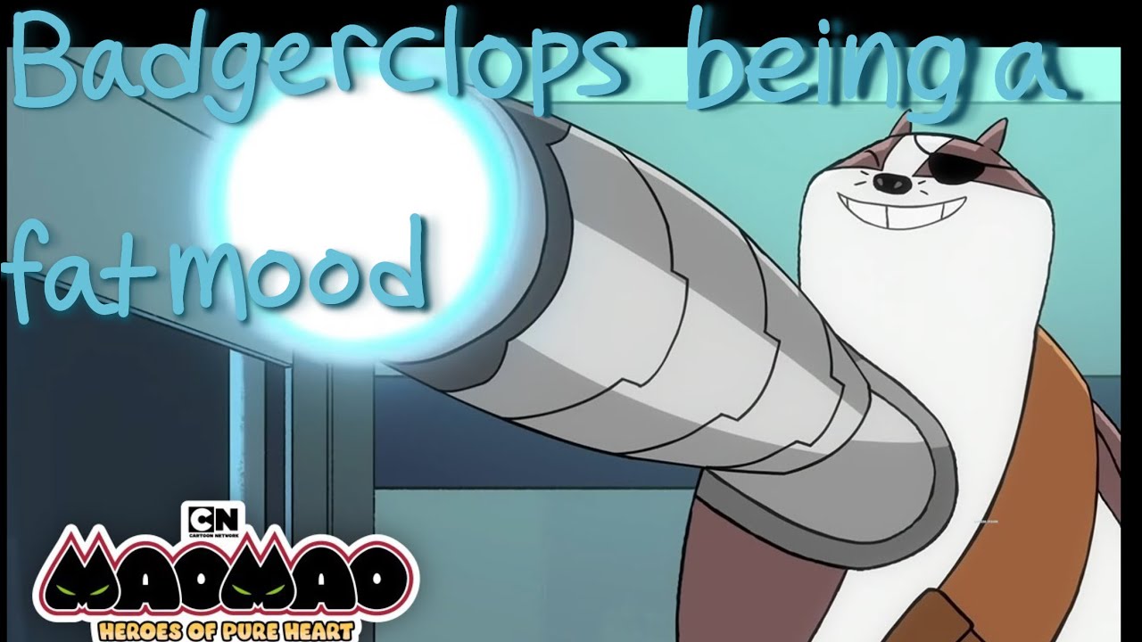 Badgerclops being a fat mood for 2:37 seconds - YouTube