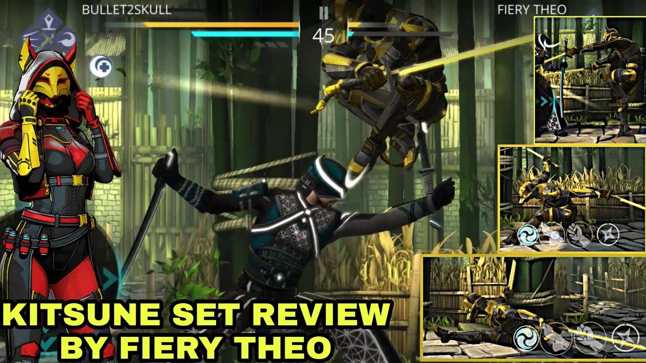 SHADOW FIGHT 3 : KITSUNE Set All Moves | Set Review | KITSUNE vs ...