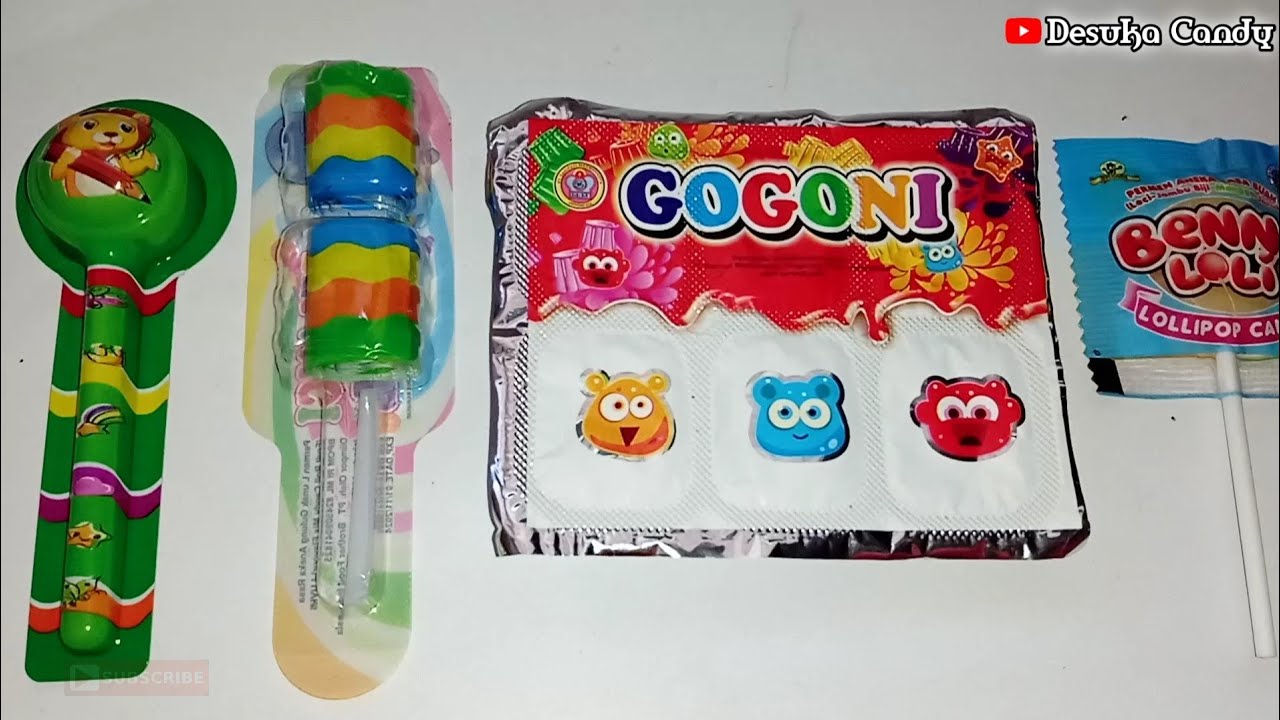 Some Lot's of Candy Green Candy Rainbow Roll Candy Gogoni fruit Jelly ...