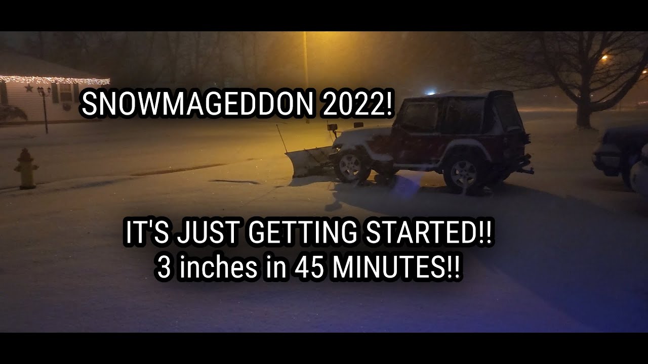 SNOWMAGEDDON 2022 - IT'S JUST GETTING STARTED!! - 3 inches in 45 ...