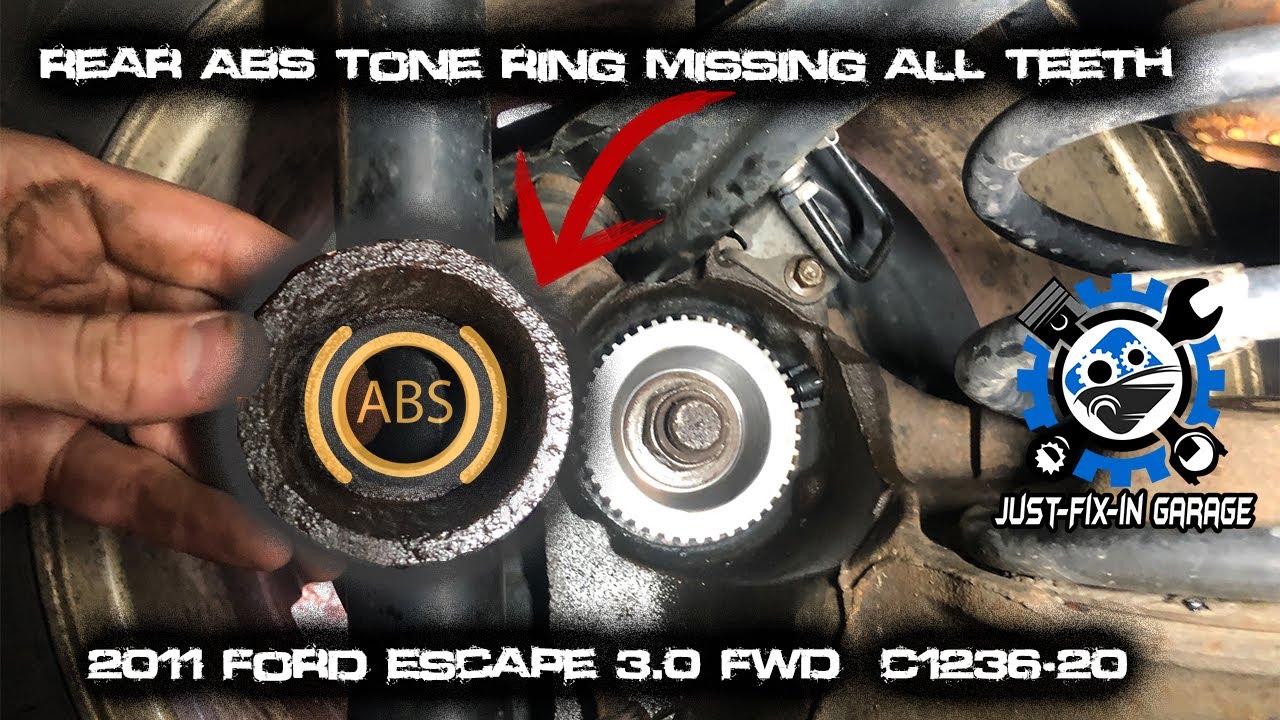 Ford Escape C1236-20 - 2011 Ford Escape FWD 3.0 Rear ABS Sensor Ring ...