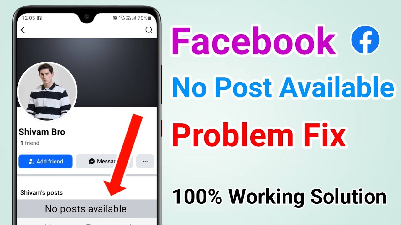How to Fix No Post Available on Facebook Problem | Facebook No Post ...