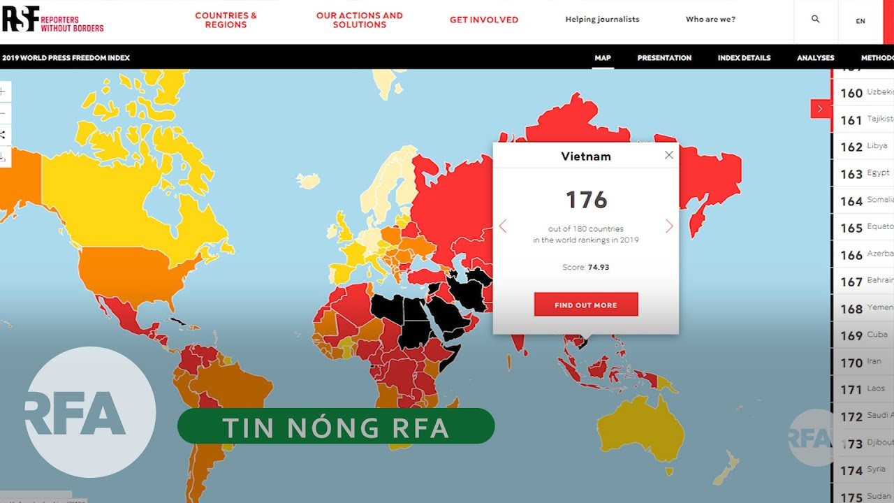 Tin nóng RFA | RSF: Việt Nam là kẻ thù của tự do báo chí trên mạng ...