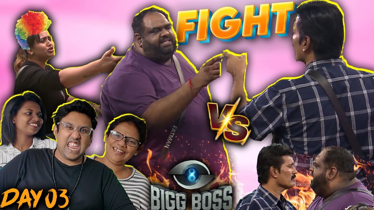 ரஞ்சித் VS Fat Man ரவீந்தர் FIGHT🔥| Bigg Boss 8 Tamil (Day 03) 😱 ...