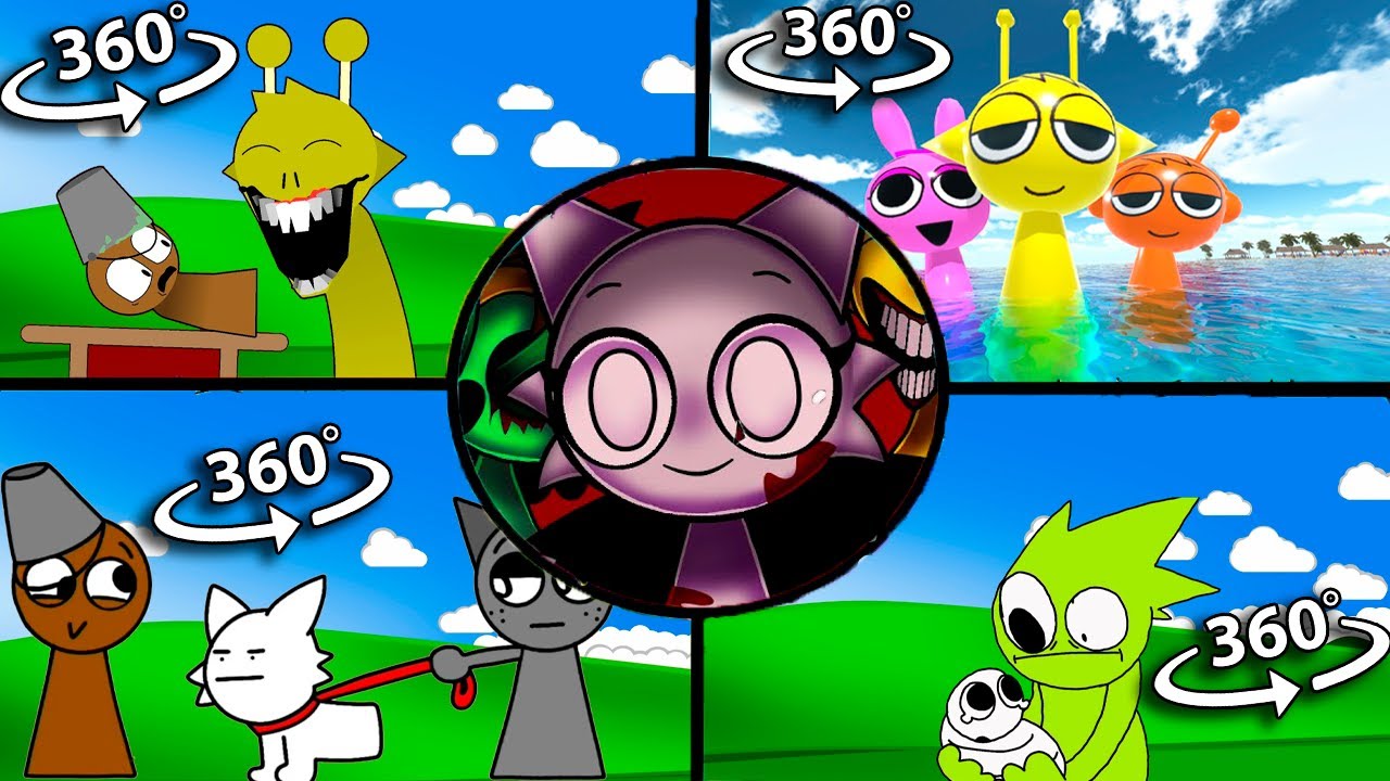 Incredibox Sprunki Gray x Wenda Sus Meme Compilation 360° VR Animation ...