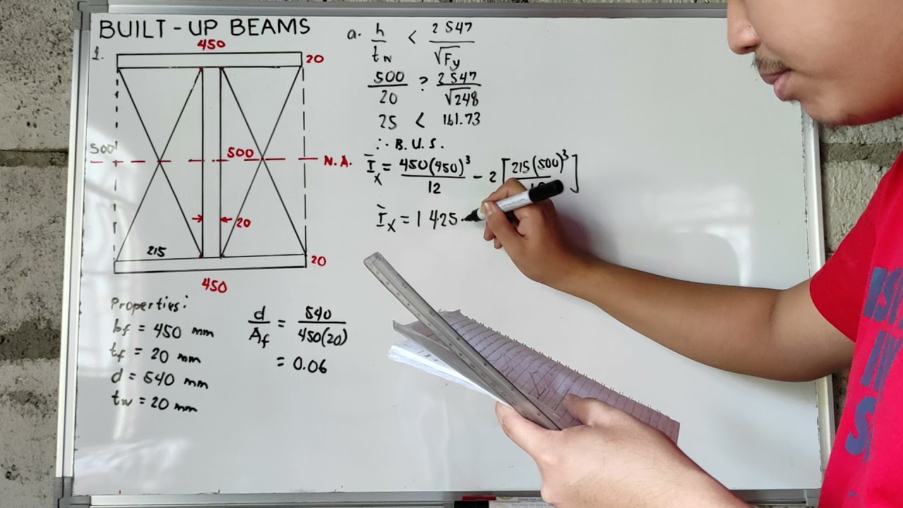 Built Up Sections Problem No. 1 - YouTube