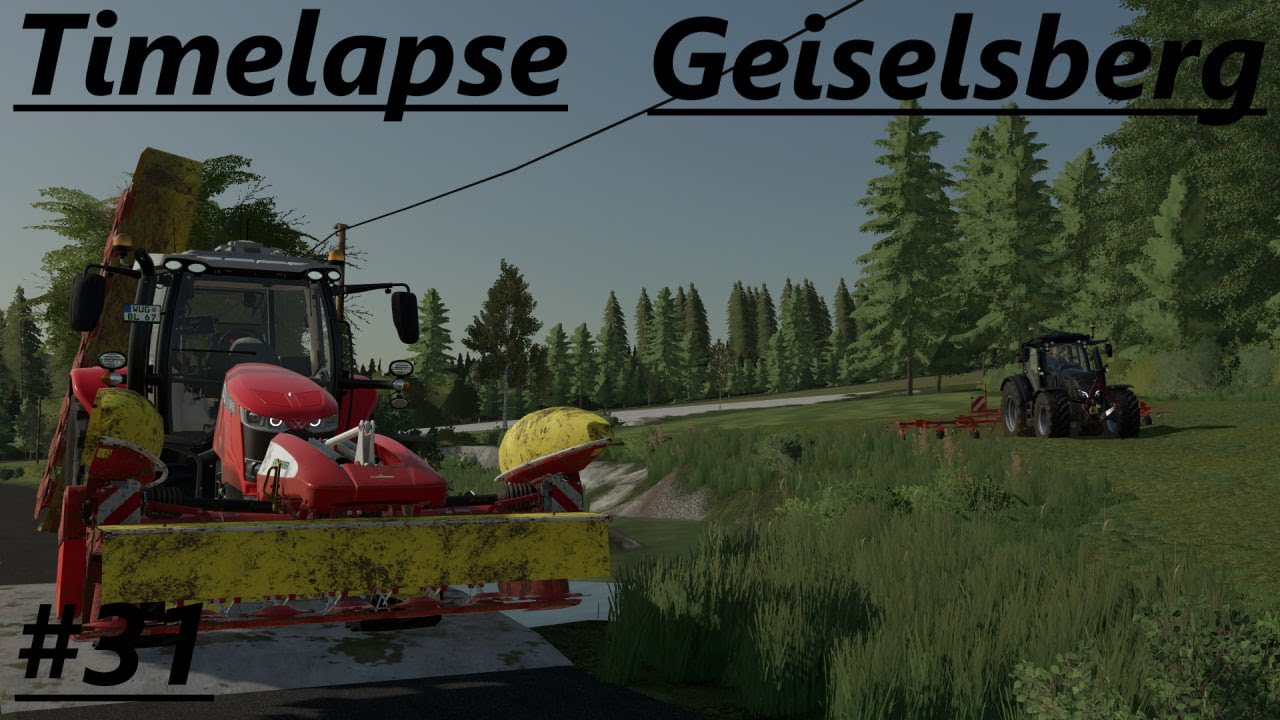 LS22 Timelapse Geiselsberg #31 Den 2 Heuschnitt mähen! - YouTube