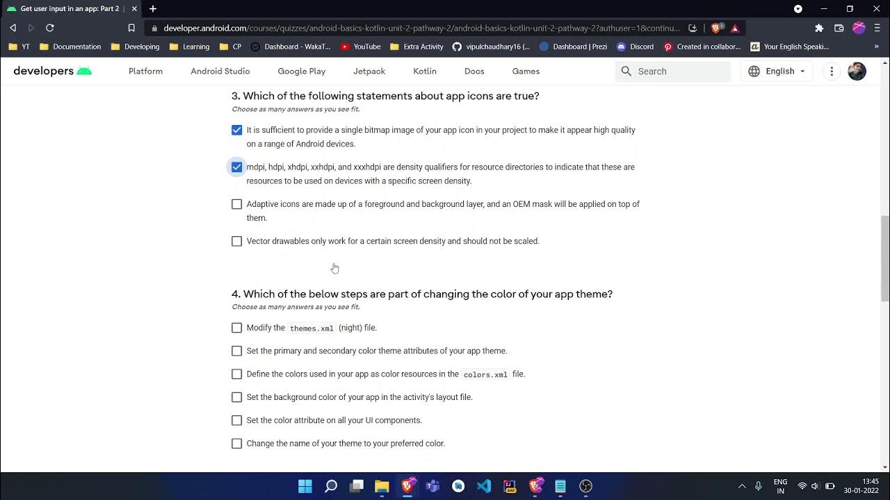 Unit 2 - Pathway 2 Android Basics in Kotlin Quiz solution (with explanation) - YouTube