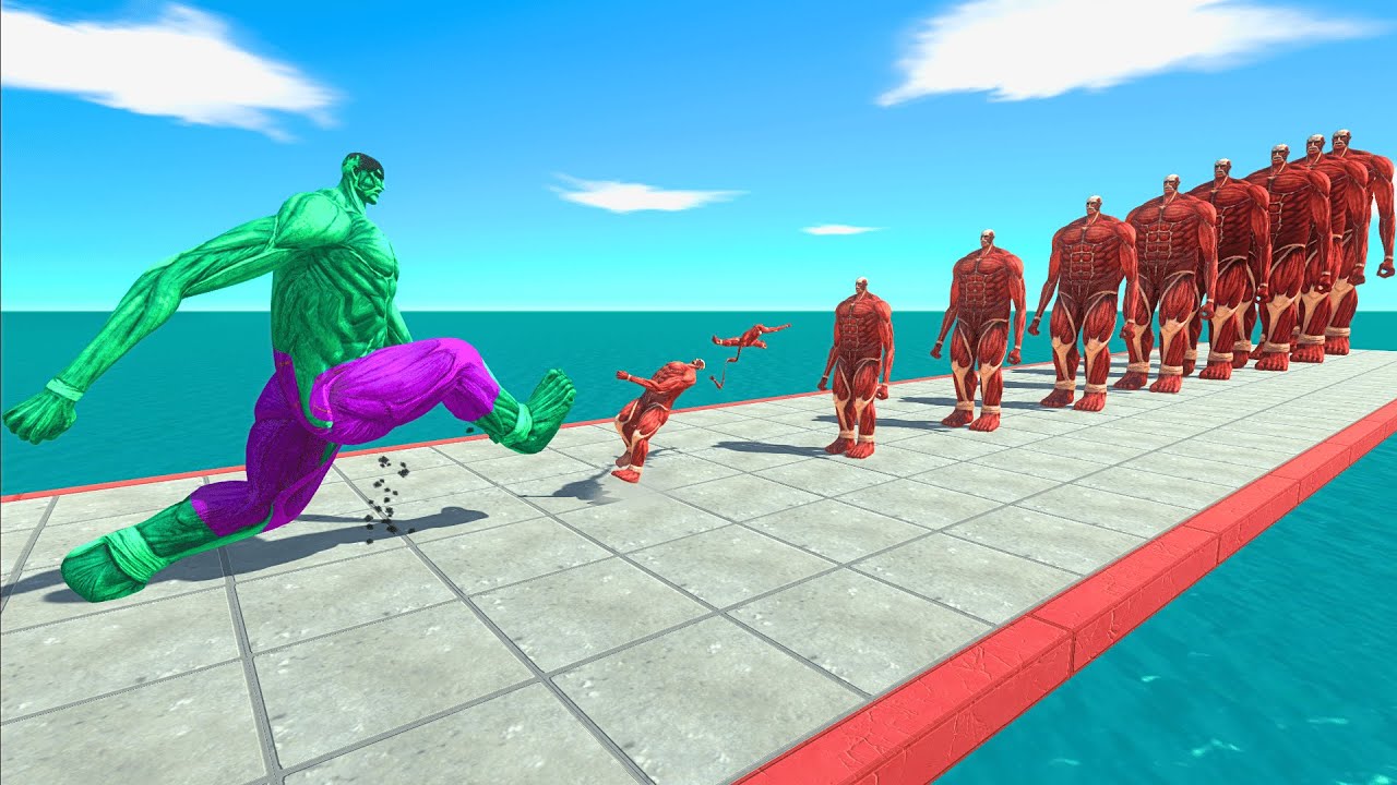 All Colossal Titan Forms vs 10 Levels of Original Colossal Titan – ARBS ...