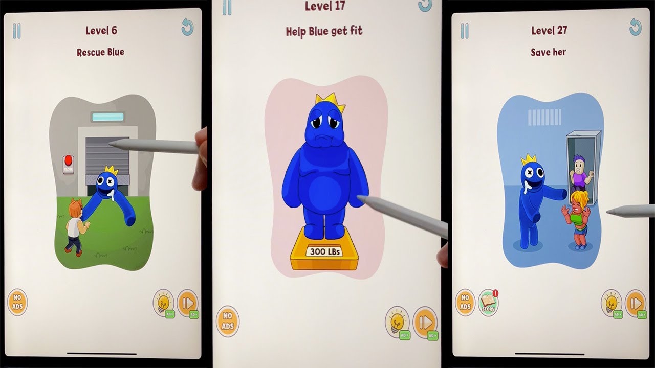 Rainbow Friends DOP - Levels 1 to 100 (1-100) Gameplay & Walkthrough ...