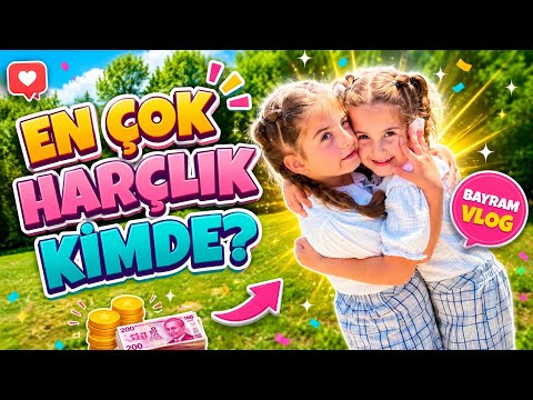 Bayramda Kim Daha Çok Harçlık Topladı? 🍬 Hazel ve Mira Bayram Vlogu