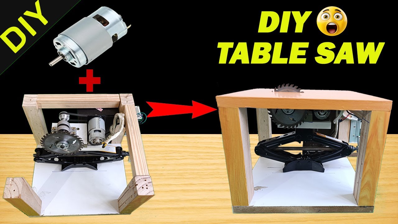 How to make a simple and effective table saw from the 775 motor | Helps ...