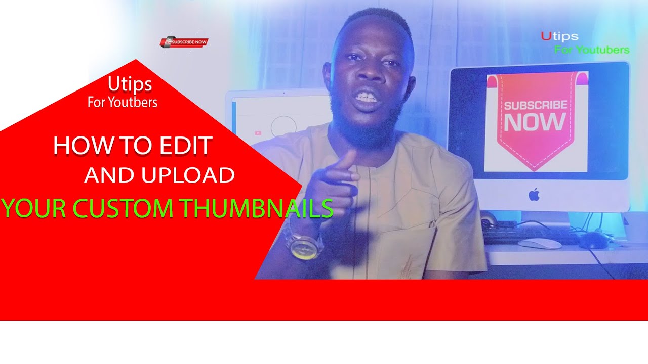Ultimate Tips🇬🇲| How To Edit and UPLOAD a Custom Thumbnail | how to ...