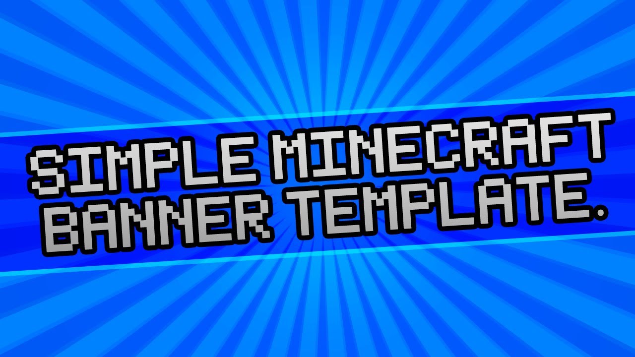 Minecraft Banner Template. [GRATIS DOWNLOAD! - Simple] - YouTube
