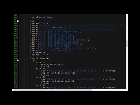 Banking Management System using C++ - YouTube