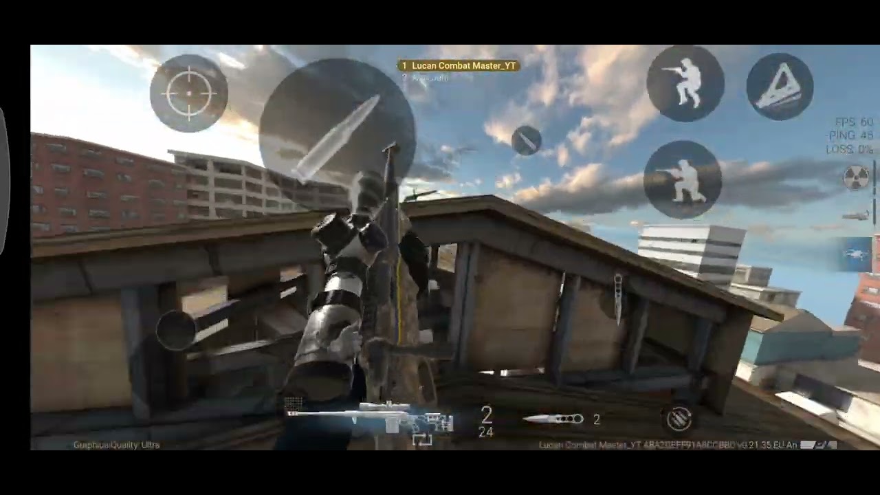 1v1ing a noob from wc in combat master pro gameplay sniper #viralvideo ...