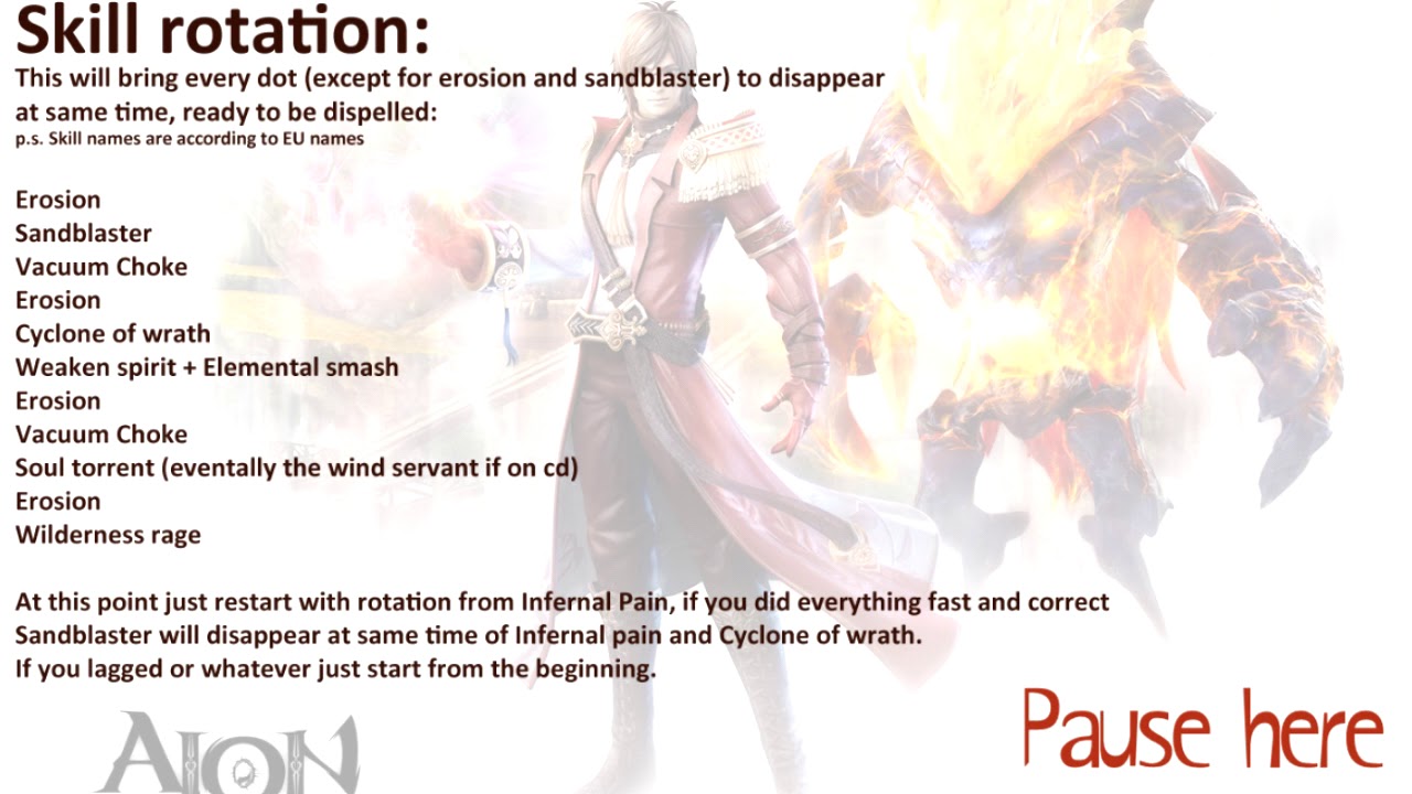 Aion 5.8 - Spiritmaster PvE skill rotation - YouTube