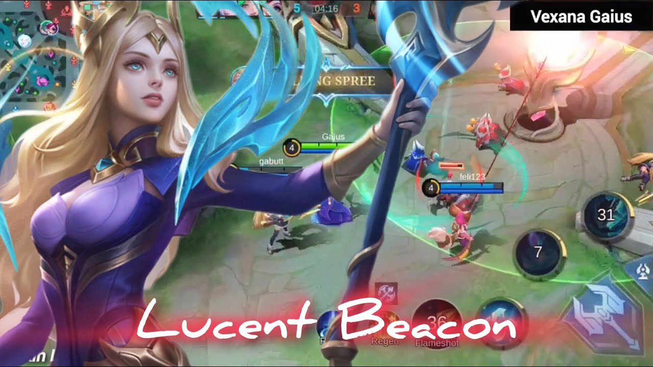 Gameplay Vexana Skin Lucent Beacon Item Build Emblem Full Magic Power ...