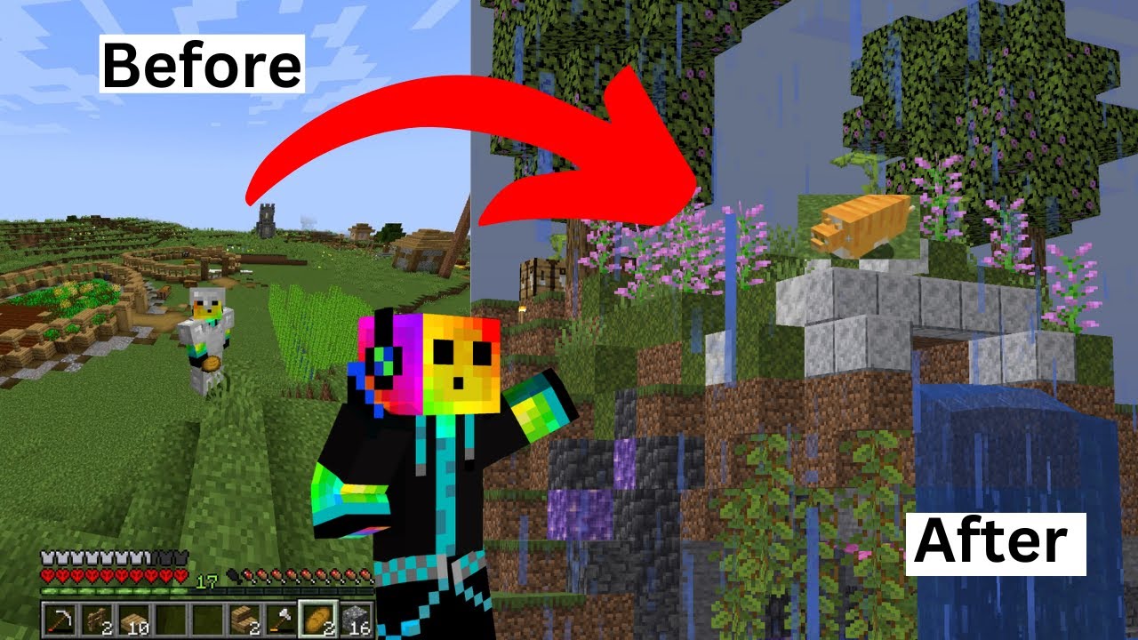 Making a little lush garden! [12] Minecraft hardcore survival 1.19 ...
