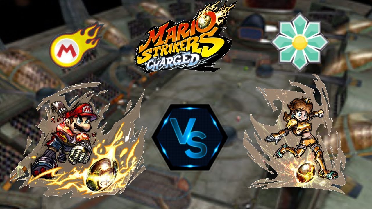 Mario Strikers Charged: Mario vs Daisy [Battle Dome] - YouTube