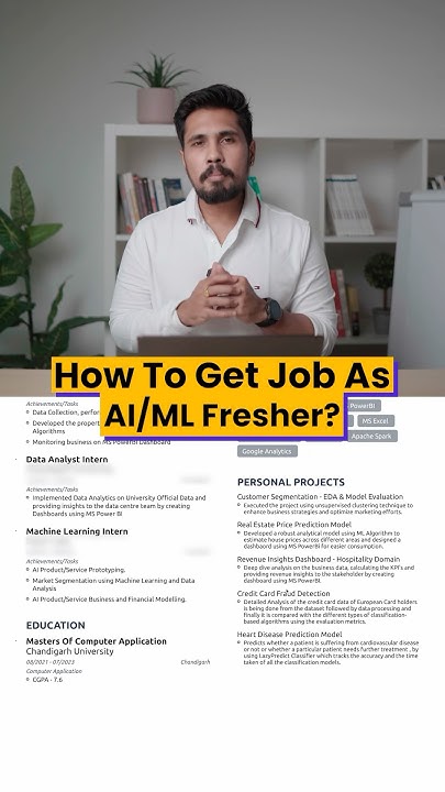 How To Get Job as AI ML, Data Science Fresher?? #datascience #ai #machinelearning - YouTube