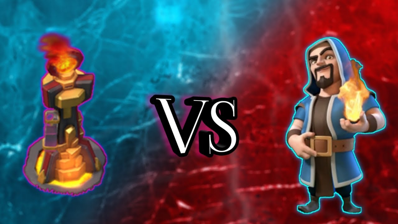 Wizard Vs Inferno Tower | 1v1 | Clash Royale - YouTube