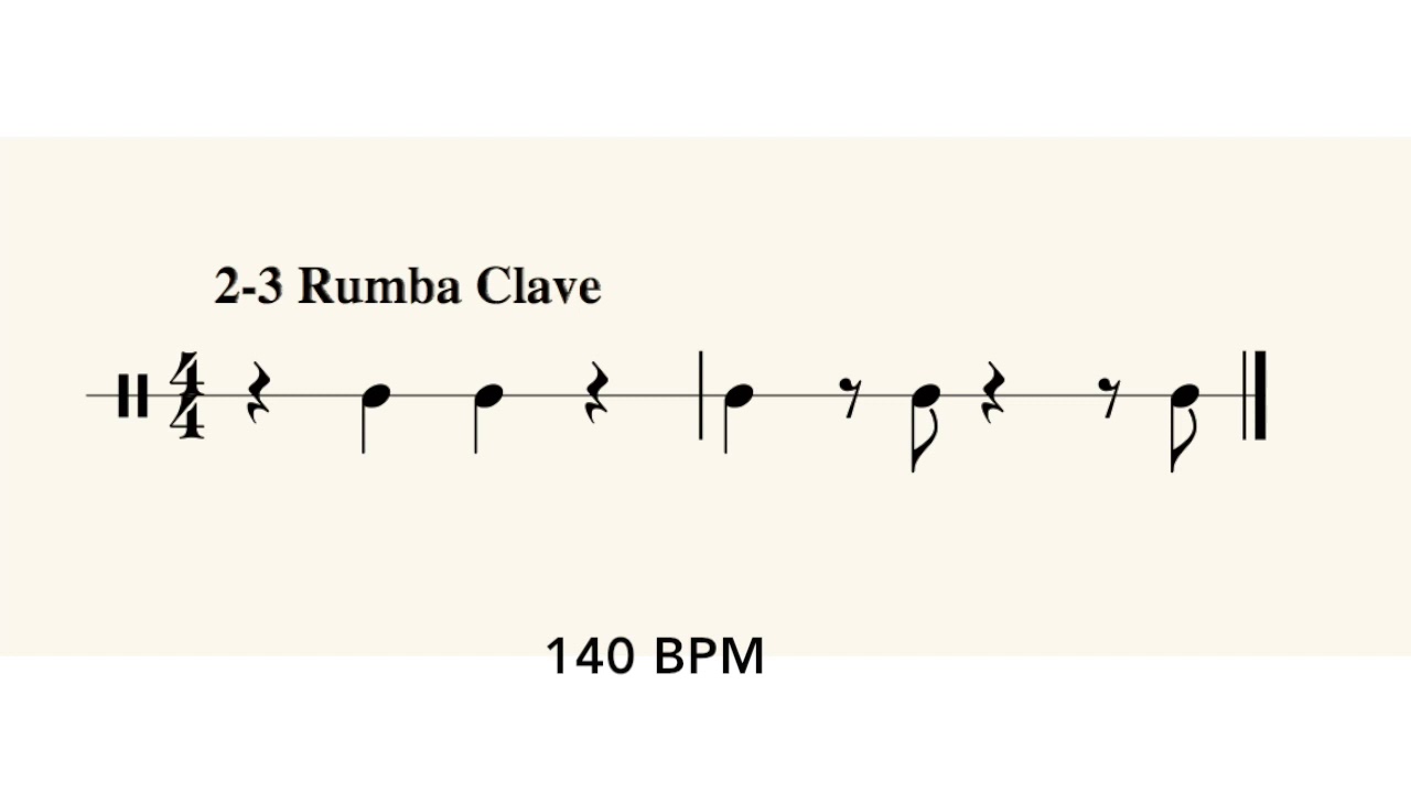 2 3 Rumba Clave - YouTube