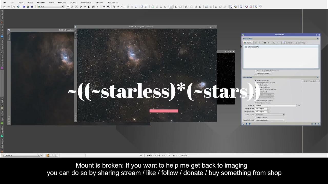 Pixinsight Tutorials: Combining Stars #pixinsight #astronomy - YouTube
