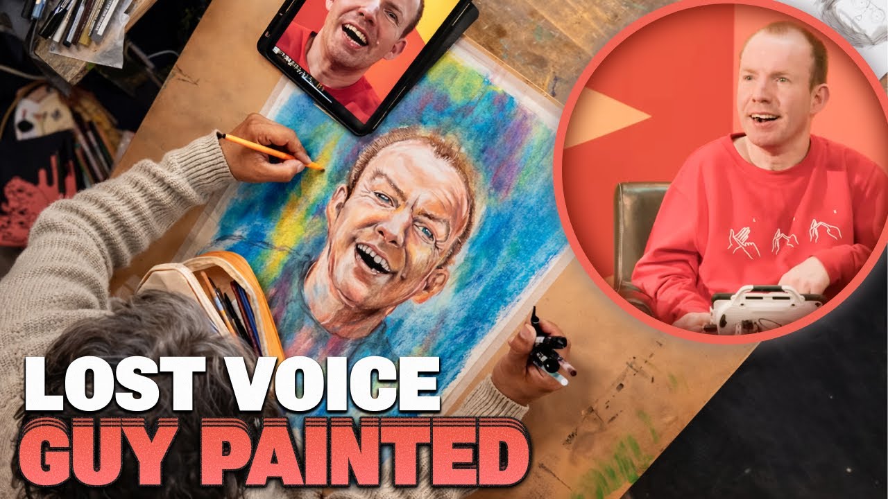 Lee Ridley Lost Voice Guy Portrait Challenge | Portrait Artist of the ...
