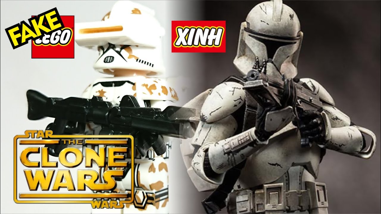 Fake Lego New Clone Desert Trooper Phase 1 Clone Wars Custom Minifigure ...