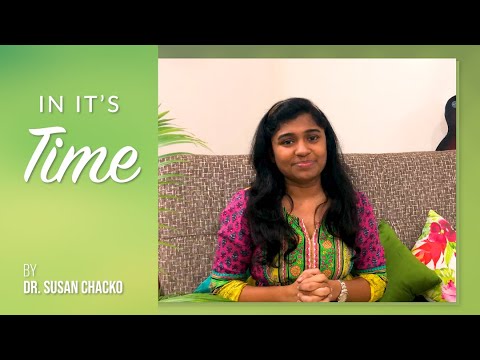 In It’s Time | Dr. Susan Chacko | Daily Devotions - YouTube