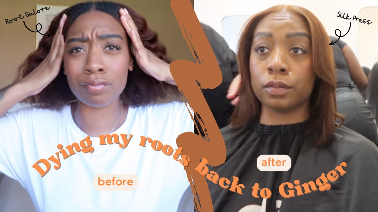 GINGER Root Touch Up - Time for another Hair Salon Visit | SILK PRESS ...