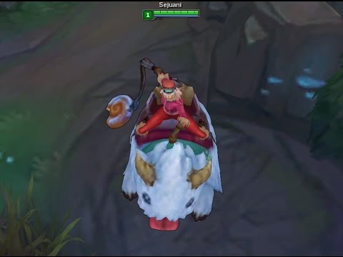 Poro Rider Sejuani Skin Gameplay - League of Legends - YouTube