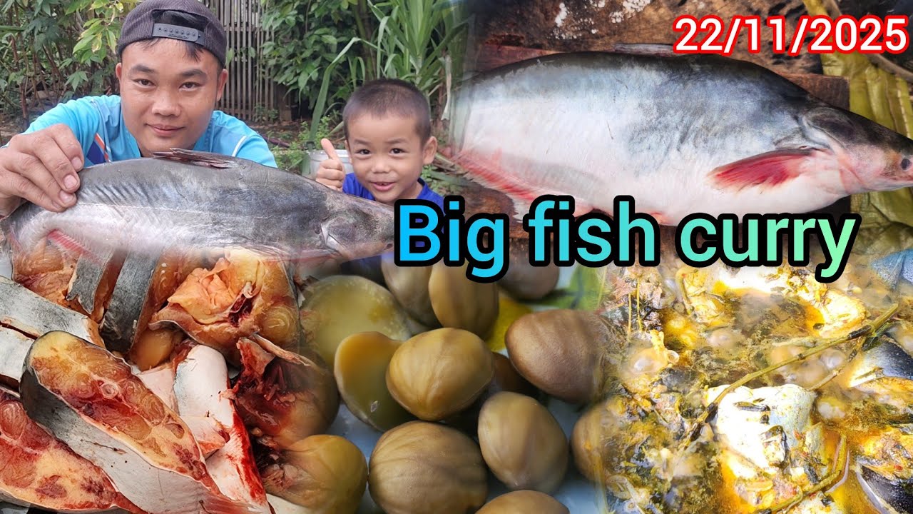 Big fish curry ဖီလ့လ့အအီၣ်ညၣ်ဖးဒိၣ်ချီအီၣ်ဒီးတန့သၣ် - YouTube