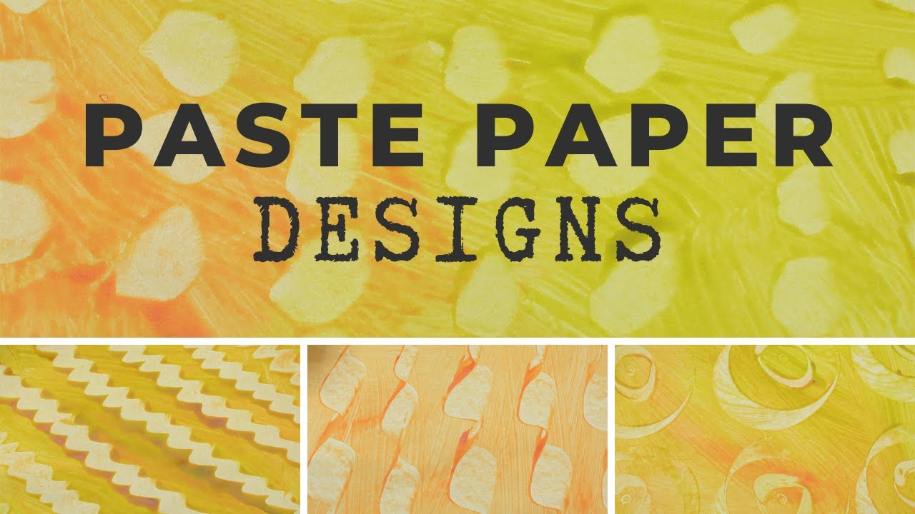 Recycled Tools to Level Up Your Paste Papers - YouTube
